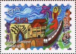 Stamp: Liberation of Shusha, Second Anniversary (Azerbaijan(Liberation ...