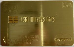 Bank Card: LBC Monaco MasterCard Gold Brush (LBC, MonacoCol:MC-MC-0002