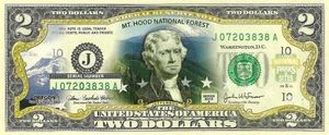 Banknote: 2 Dollars (United States of America(Commemorative, colorized ...
