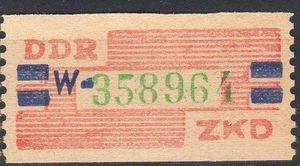 Stamp: Value Strip for the ZKD (Germany, Democratic Republic (DDR)(ZKD ...