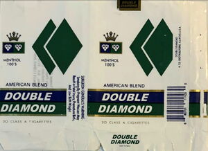 Paquete de Cigarrillos: Double Diamond Menthol 100's (Estados Unidos de ...