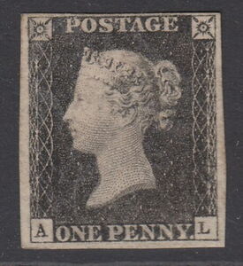 Stamp: Queen Victoria - Penny Black (United Kingdom of Great Britain ...