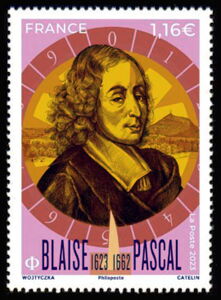 Stamp: Blaise Pascal, Mathematician (FranceCol:FR 2023.06.19-01