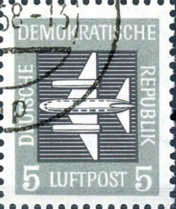 Stamp: Stylised Aeroplane (Germany, Democratic Republic (DDR)(Stylised ...