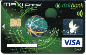 Bank Card: Dsk Bank Visa Credit Maxi Card Chip – 0419 (DSK Bank ...