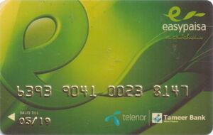 Bank Card: Easypaisa (Tameer Bank, PakistanCol:PK-GM-0022