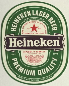 Drink Label: Heineken Premium Quality (Heineken NV-El Aguila, SpainCol ...