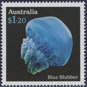 Stamp: Blue Blubber (Catostylus mosaicus) (Australia(Jellyfish ...
