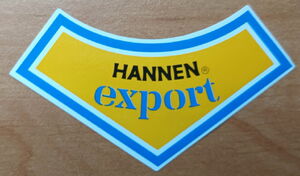 Drink Label: Hannen Export (Hannen Brauerei GmbH, Germany, Federal ...