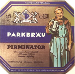 Drink Label: Parkbrau Pirminator (Park Brauerei, Germany, Federal ...