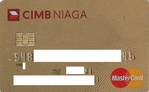 Bank Card: CIMB Niaga Gold (CIMB Niaga (Indonesia), IndonesiaCol:ID-MC ...