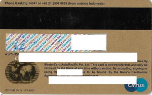 Bank Card: CIMB Niaga Gold (CIMB Niaga (Indonesia), IndonesiaCol:ID-MC ...