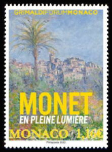 Stamp: Monet In Full Light Exhibition, Monaco (MonacoCol:MC 2023.07.03-01