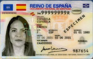 Cartão Funcional: Reino de Espana - Documento Nacional de Identidad ...