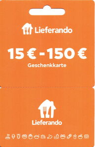 Geschenkkarte: Lieferando Geschenkkarte (Lieferando, Deutschland ...