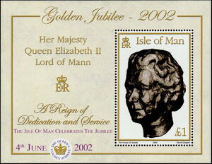 Stamp Sculpture Of Queen Elisabeth Ii By David Cregeen S Sheet