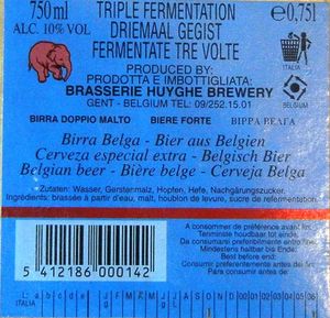 Drink Label: 4 Pink Elephants (Brasserie Familiale, BelgiumCol:BE-BEER ...