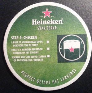 Beer Coaster: Heineken (Heineken, NetherlandsCol:NL-001684