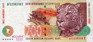 Banknote: 200 Rand (South Africa(1992-1999 Issue) Wor:P-127a 💴
