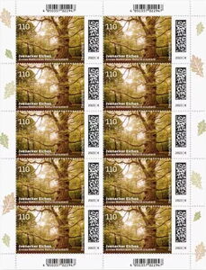 Stamp: Ivenacker Eichen Natural Monument (Germany, Federal RepublicMi ...