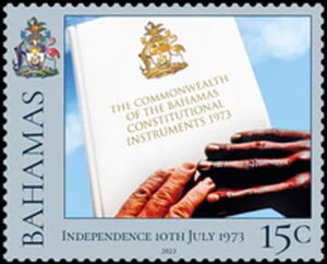 Stamp: Constitution of Bahamas (Bahamas(Independence of Bahamas, 50 ...