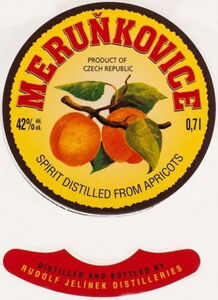 Drink Label: Meruňkovice (Rudolf Jelinek Distilleries a.s., Czech ...