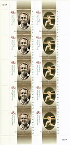 Stamp: Sir Donald Bradman (Australia(Australian Legends - Sir Donald ...