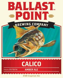 Drink Label: Ballast Point Calico Amber Ale (Ballast Point Brewing Co ...