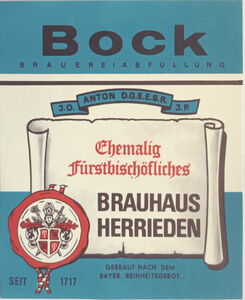 Drink Label: Bock (Brauhaus Herrieden, Germany, Federal RepublicCol:DE ...