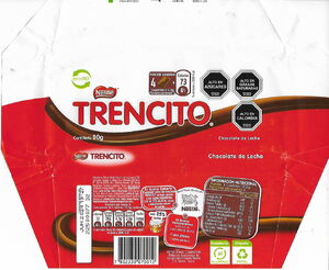 Chocolate Wrapper: Nestlé Trencito Milk (Nestlé Chile S.A., ChileCol:CL ...