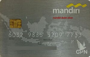 Carta Bancaria: Mandiri Debit Silver - GPN (Bank Mandiri, IndonesiaCol:ID-GM-0171