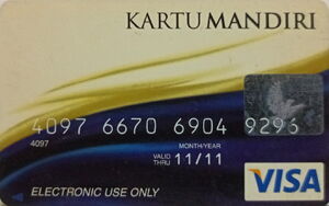Bank Card: Kartu Mandiri (Bank Mandiri, IndonesiaCol:ID-VI-0049.03