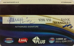 Bank Card: Kartu Mandiri (Bank Mandiri, IndonesiaCol:ID-VI-0049.03