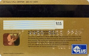 Bank Card: CIMB Niaga Gold (CIMB Niaga (Indonesia), IndonesiaCol:ID-VI-0104