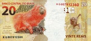 Banknote: 20 Reais (Brasilien(2003-2022 República Federativa do Brasil ...