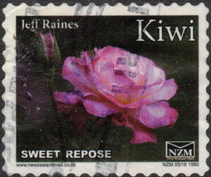 Stamp: Rose, Sweet Repose - Small Format (New Zealand: Private Post ...
