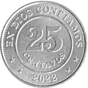 Moneda: 25 Centavos (Aluminium) (Nicaragua(1912-Hoy - República (Circulación))