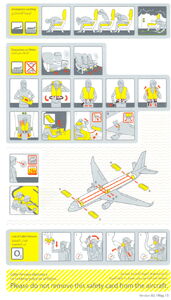 Safety Card: A320 (Qatar Airways, QatarCol:QTR-QA-0022