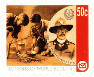 Stamp: 100 Years of World Scouting - Camp Fire (New Zealand ...