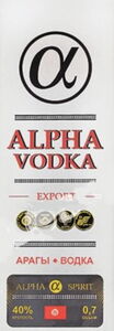 Drink Label: Alpha Vodka Export (Kyrgyzstan brandy, KyrgyzstanCol:KG ...
