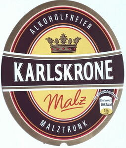 Drink Label: Karlskrone Malz (Frankfurter Brauhaus GmbH, Germany ...