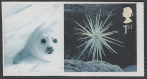 Stamp: Ice Sculptures 1st Class Smilers (United Kingdom of Great ...