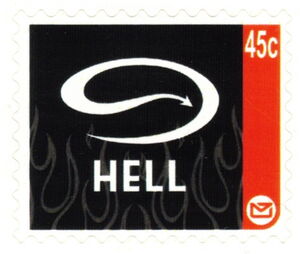 Stamp: Hell Pizza Flame (New Zealand: Personalized Stamps(Custom ...
