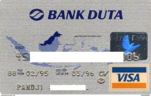 Bank Card: Indonesian Archipelago (Bank Duta (Indonesia), IndonesiaCol ...