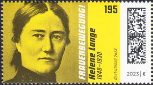 Briefmarke: Helene Lange, Women's Rights Activist (Deutschland ...