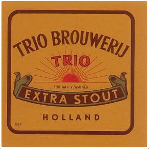 Drink Label: Trio Extra Stout (Trio Brouwerij, NetherlandsCol:NL-BEER ...