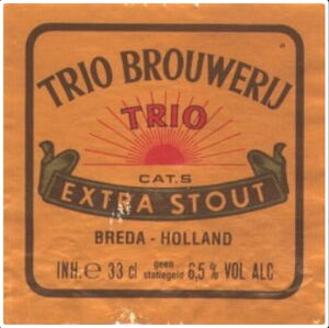Drink Label: Trio Extra Stout (Trio Brouwerij, NetherlandsCol:NL-BEER ...