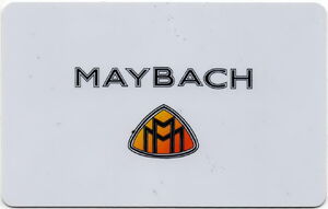 Functional Card: Maybach (Car Assistance and Auto Clubs, Germany ...