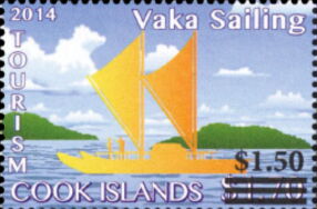 Stamp: Vaka Sailing (Cook Islands(Surcharges 2022) Yt:CK 1605A