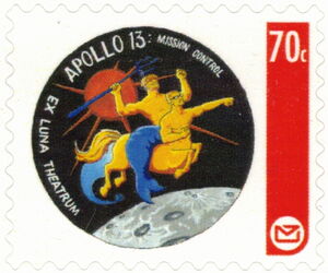 Stamp: Apollo 13 Mission Control - Ex Luna Theatrum (New Zealand ...